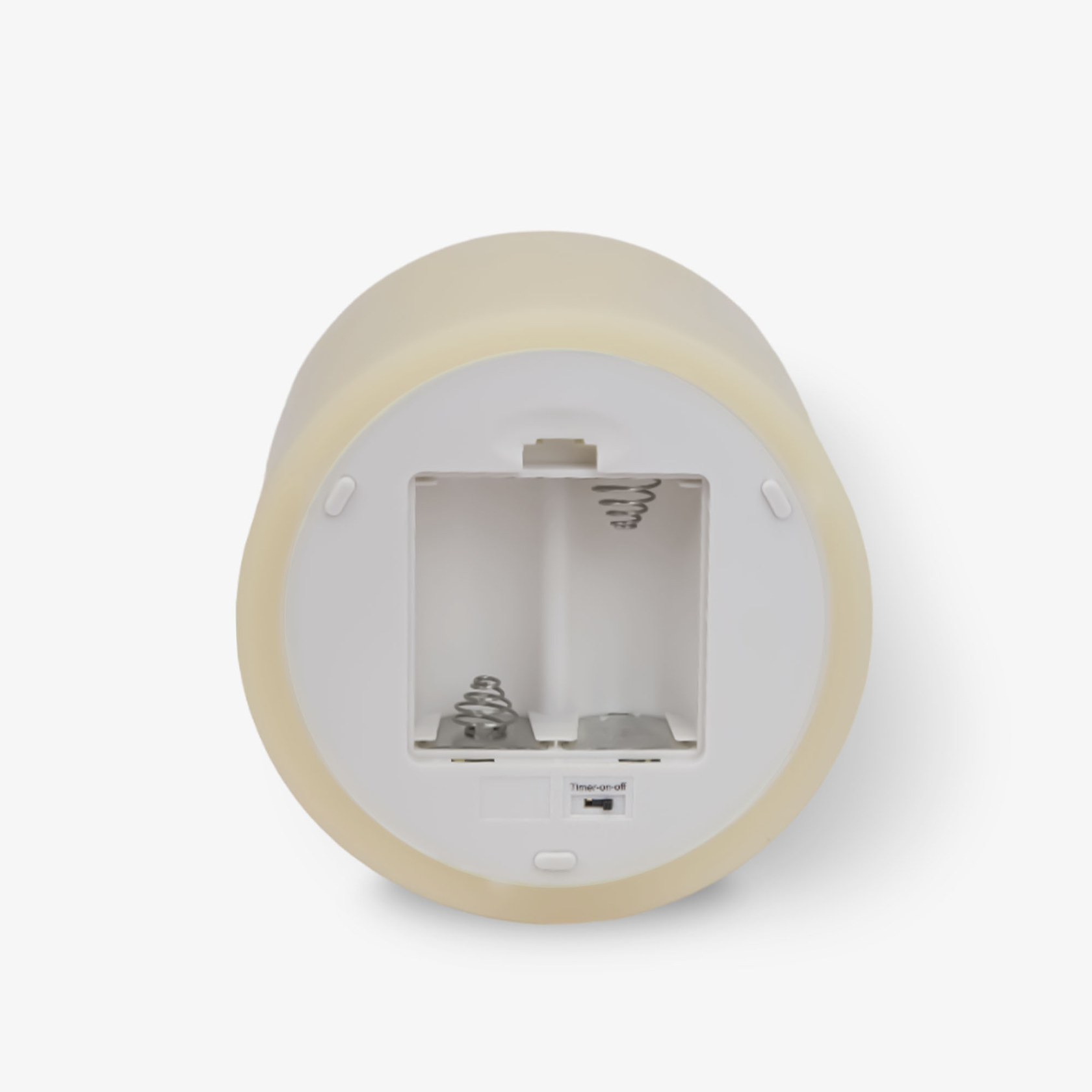 Ivory Flameless Candle Tri-Flame Grand Pillar - Melted Top – Luminara