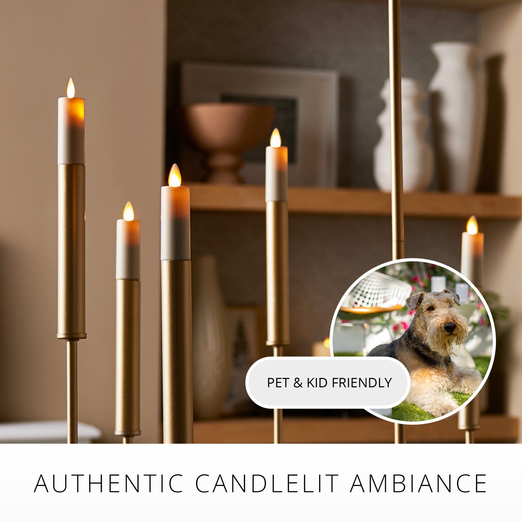 Set of 2 Pearl Ivory Flameless Candle E12 Taper Bulbs – Luminara