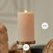 Irish Cream Chalky Linen Flameless Candle Pillar – Luminara