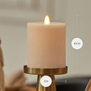 Irish Cream Chalky Linen Flameless Candle Pillar – Luminara