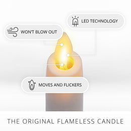 White Flameless Candle Tapers | Luminara