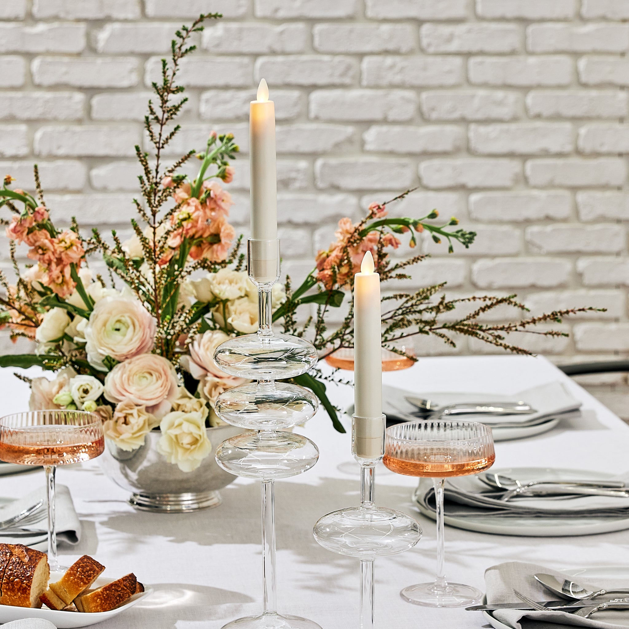 White Flameless Candle Tapers | Luminara