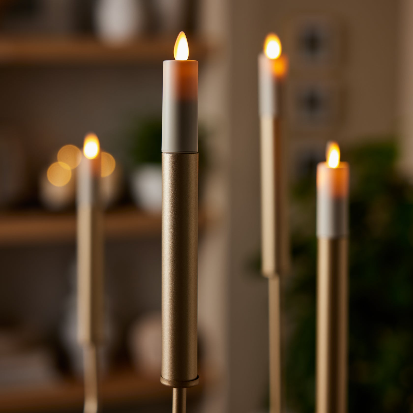 Set of 2 Pearl Ivory Flameless Candle E12 Taper Bulbs – Luminara