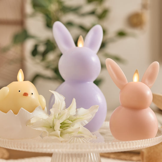 Gentle Lavender Flameless Candle Easter Bunny Rabbit – Luminara