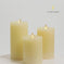 Set of 3 Ivory Flameless Candle Pillars with Flame-Effect | Luminara