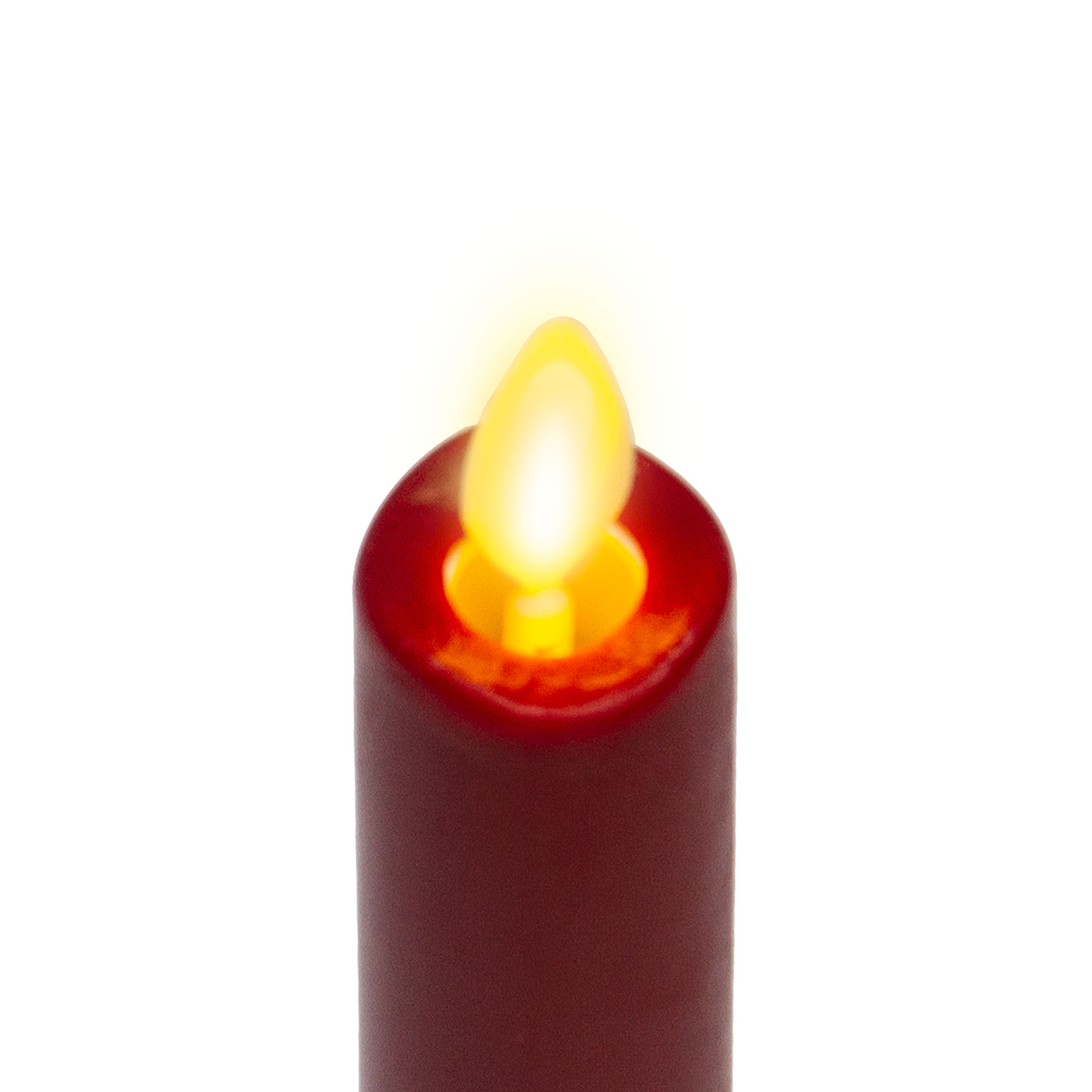 Burgundy Flameless Candle Tapers with Flame-Effect – Luminara